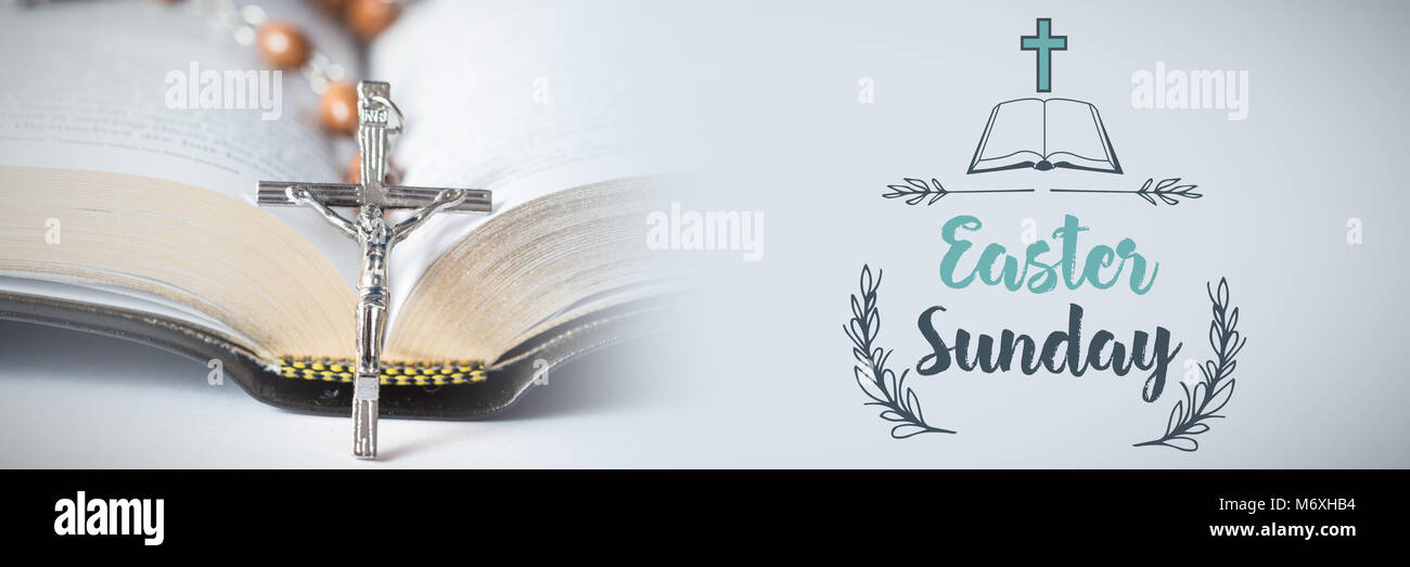 Composite image of easter message Stock Photo - Alamy