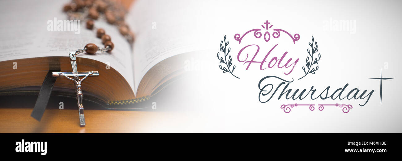 Composite image of easter message Stock Photo - Alamy