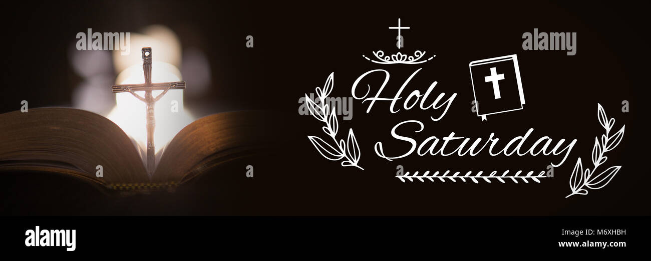 Composite image of easter message Stock Photo - Alamy