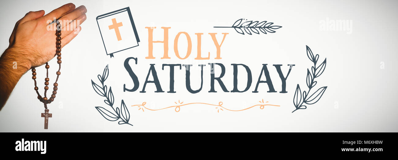 Composite image of easter message Stock Photo - Alamy