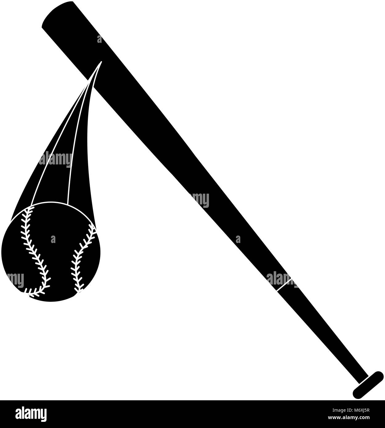 Baseball bat and ball Stock Vector Image & Art - Alamy