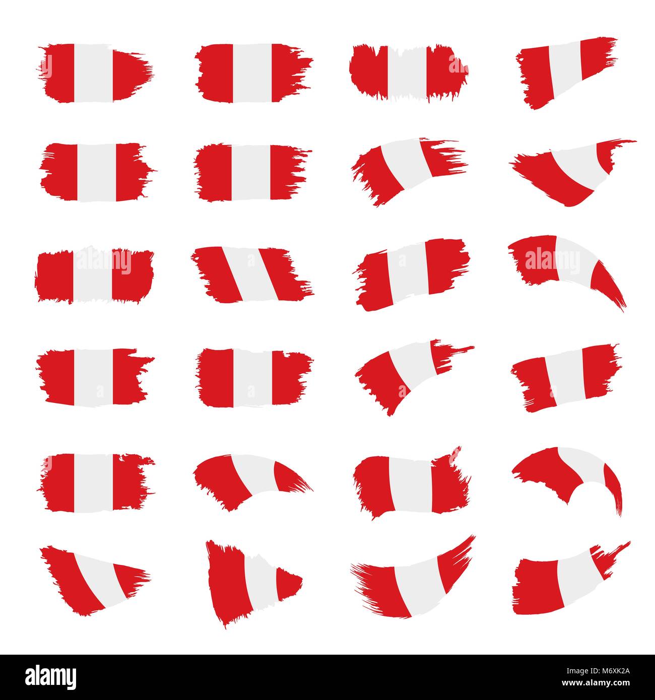 Peru flag, vector illustration Stock Vector Image & Art - Alamy