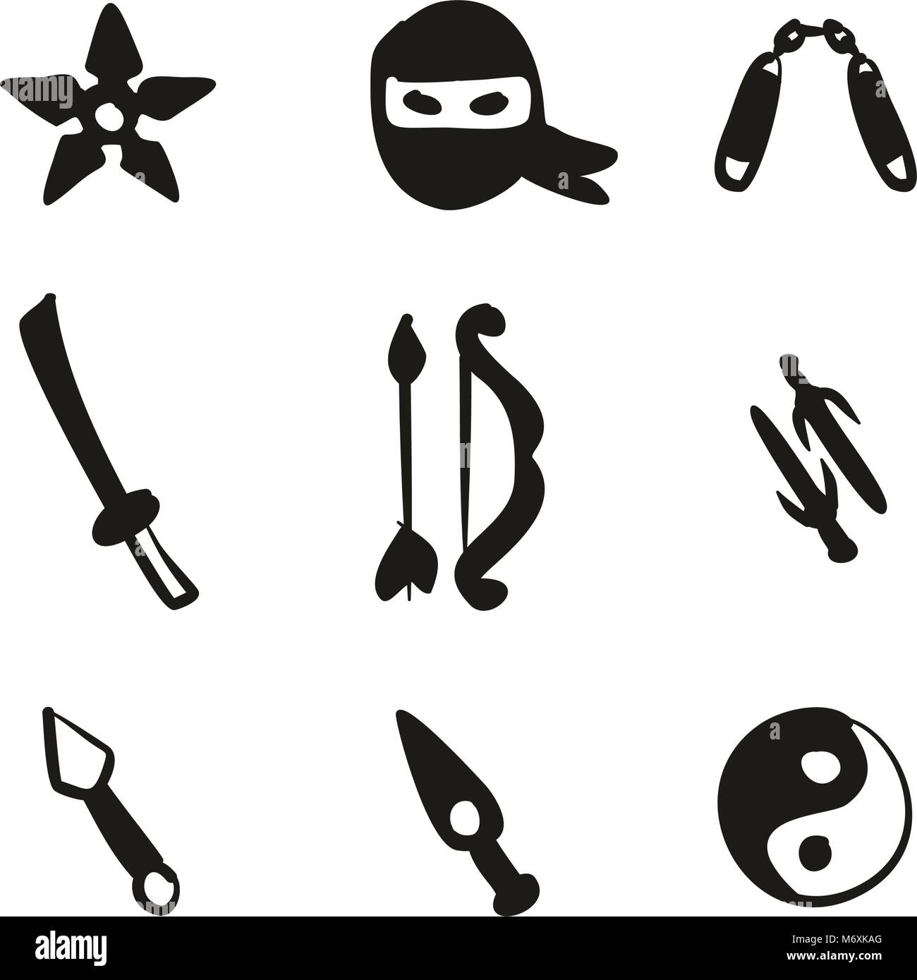 Ninja Icons Freehand Fill Stock Vector Image & Art - Alamy Ninja Icons Freehand Fill Stock Vector Image & Art - Alamy