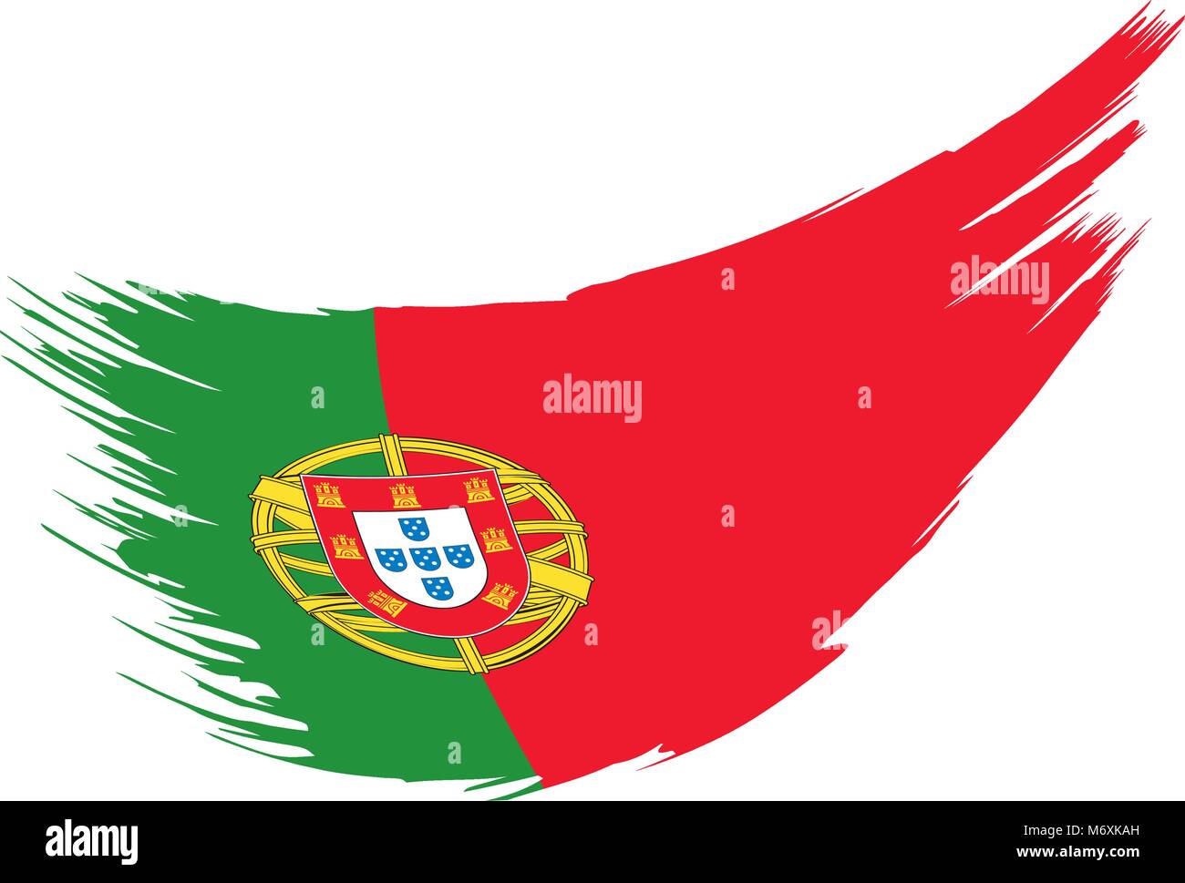Portugal flag, vector illustration Stock Vector Image & Art - Alamy