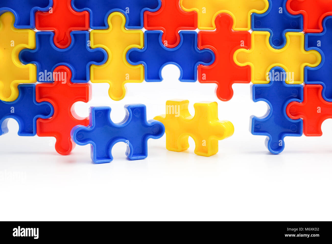 Autism Puzzle Pieces Background