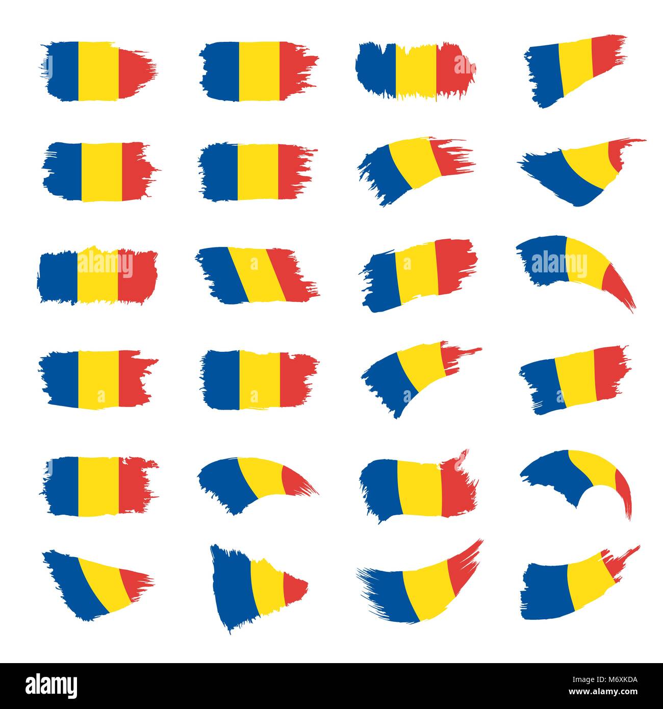 Romania grunge flag set hi-res stock photography and images - Alamy
