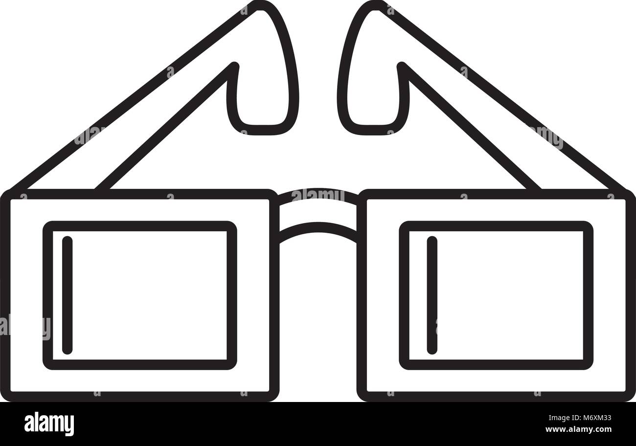 Nerd glasses icon over white background, vector illustration Stock ...
