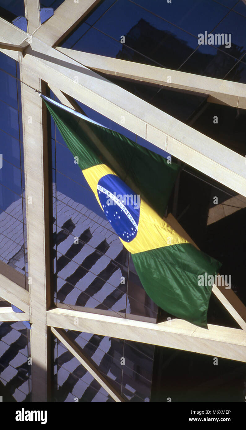 Mast, Brazilian flag, Brazil Stock Photo - Alamy
