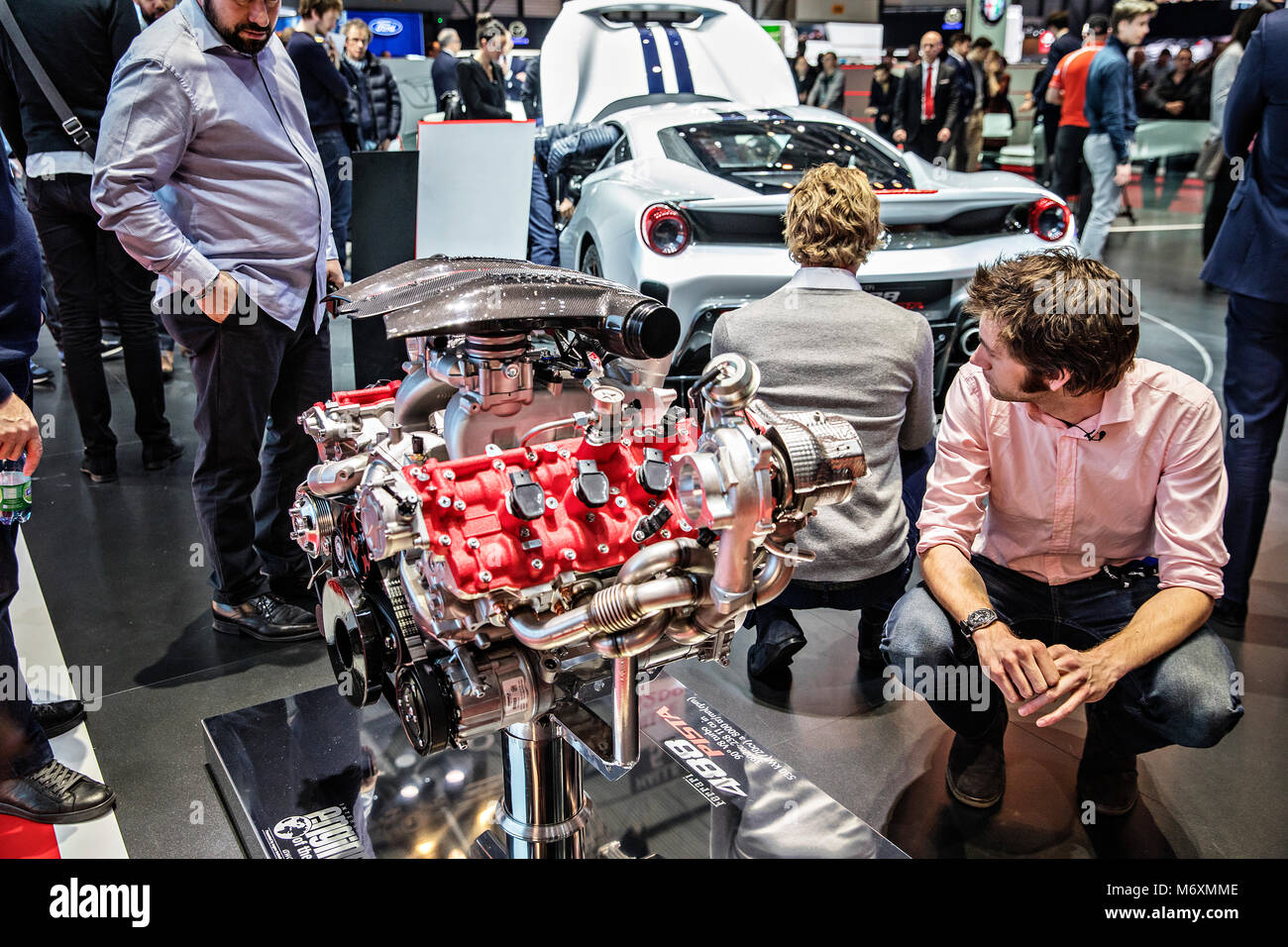 Ferrari 488 Pista, car, engine Stock Photo - Alamy