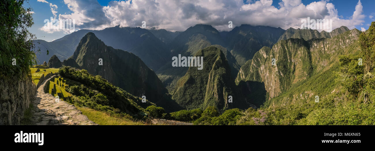 Path to Machu Picchu Peru Stock Photo - Alamy