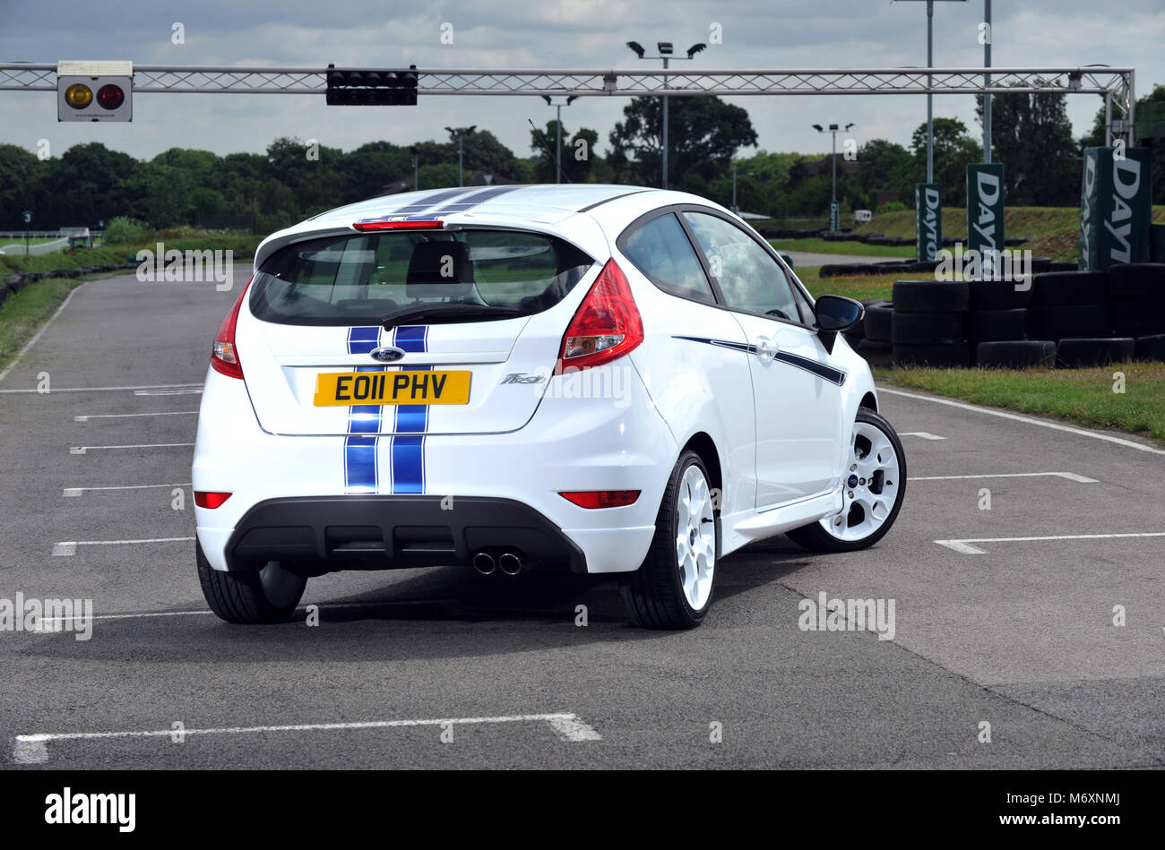 2011 Ford Fiesta British and European small car Stock Photo - Alamy