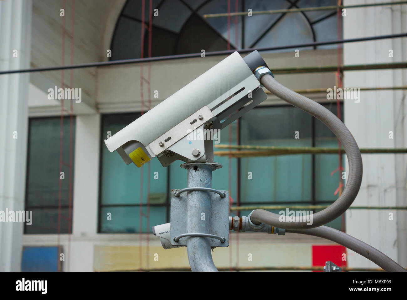 Street camera surveillance on the streets of Bangkok Stock Photo - Alamy