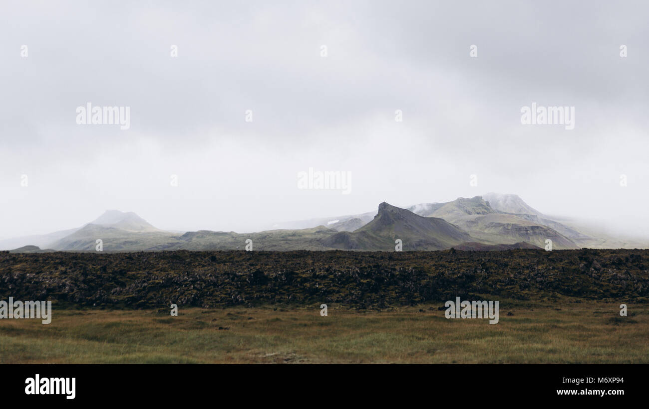 landscape of the autumn island of iceland Stock Photo - Alamy
