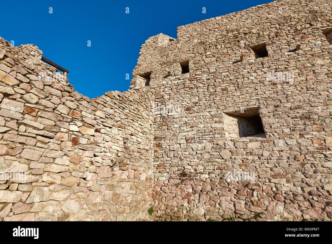 Old castle wall Stock Photo - Alamy