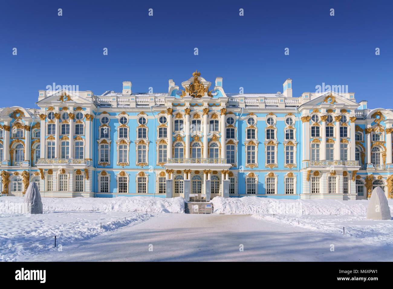 The Catherine Palace, Tsarskoye Selo, Pushkin, Saint-Petersburg, Russia ...