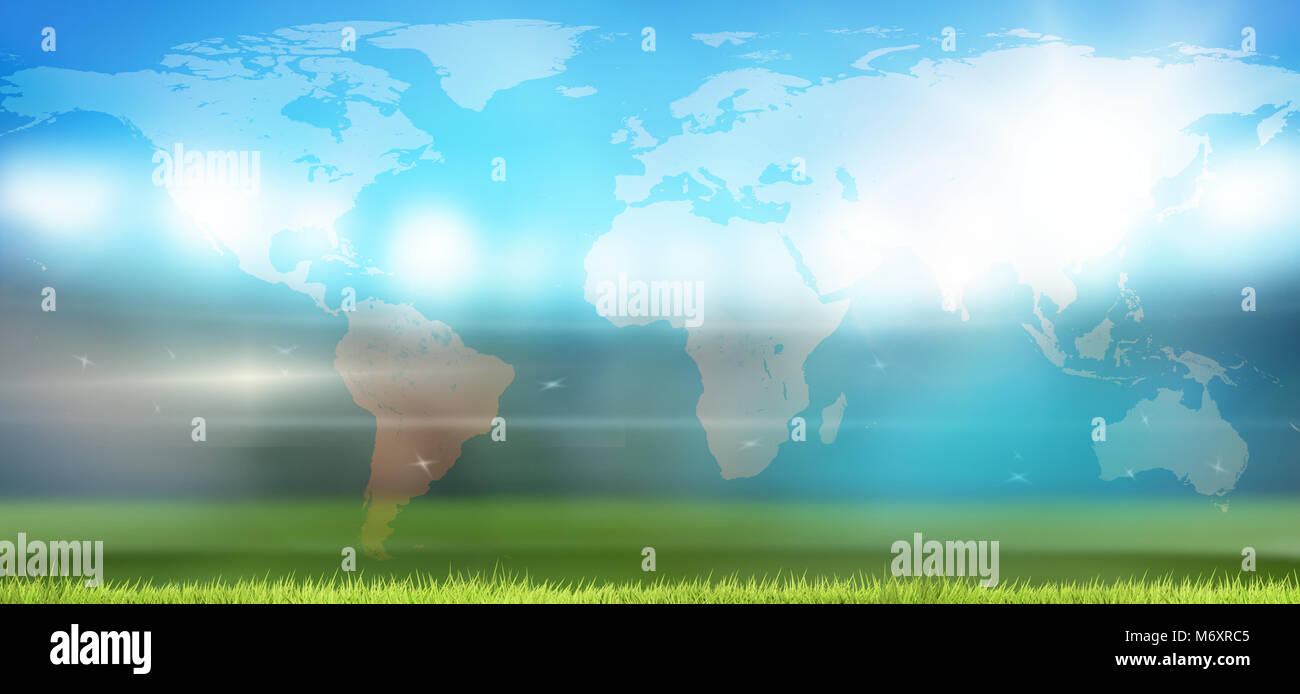 sport soccer football ball stadium 3d rendering. Elements of this image ...