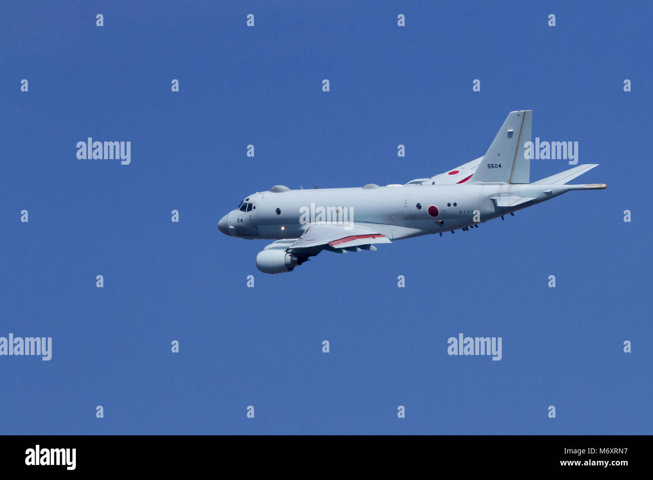 A Kawasaki P1 Maritime patrol aircraft with the Japanese Self Defence ...