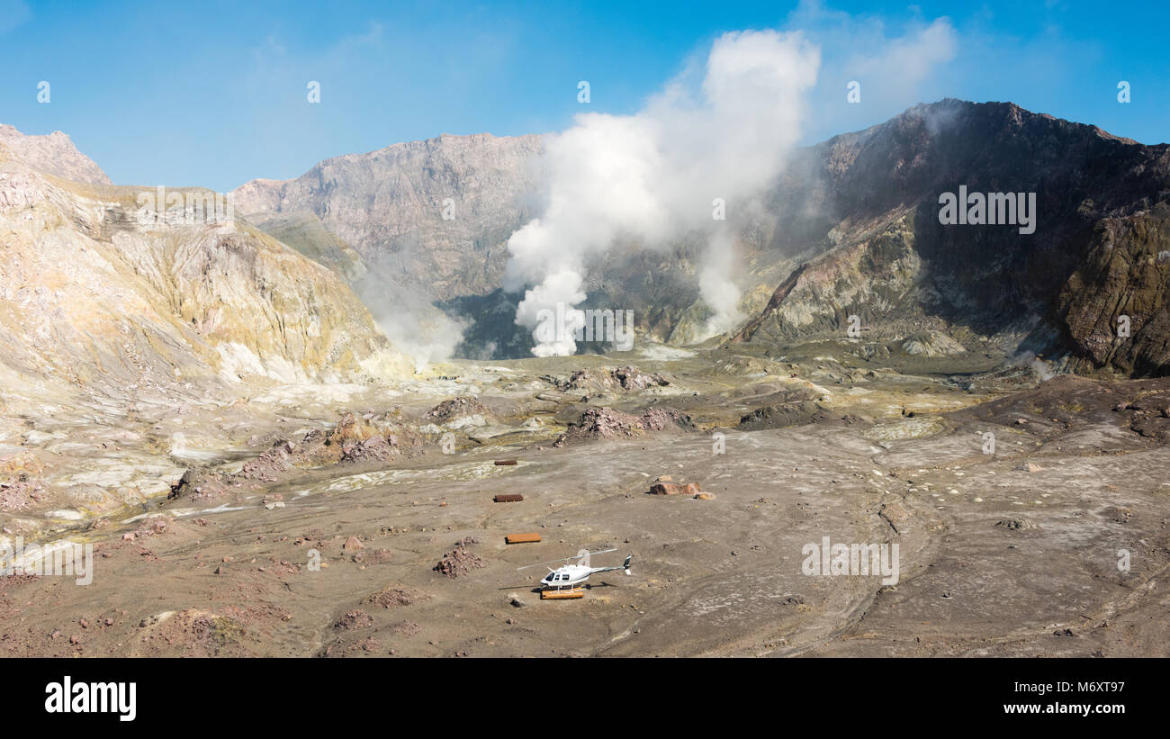 White Island Volcano Crater, Bay of Plenty, New Zealand Stock Photo - Alamy