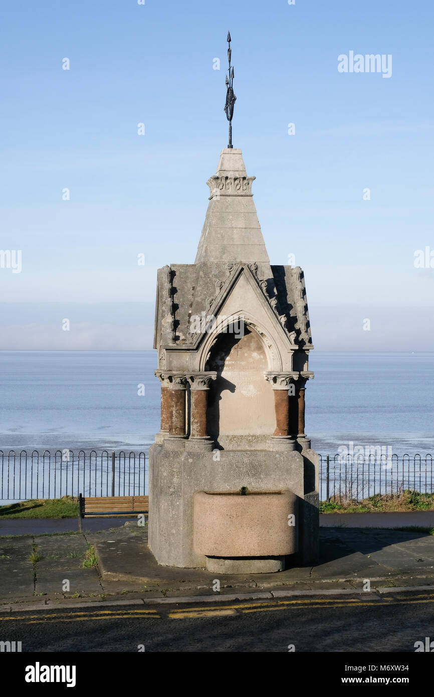 The waterfront at Clevedon in Somerset,England. Memorial Stock Photo ...