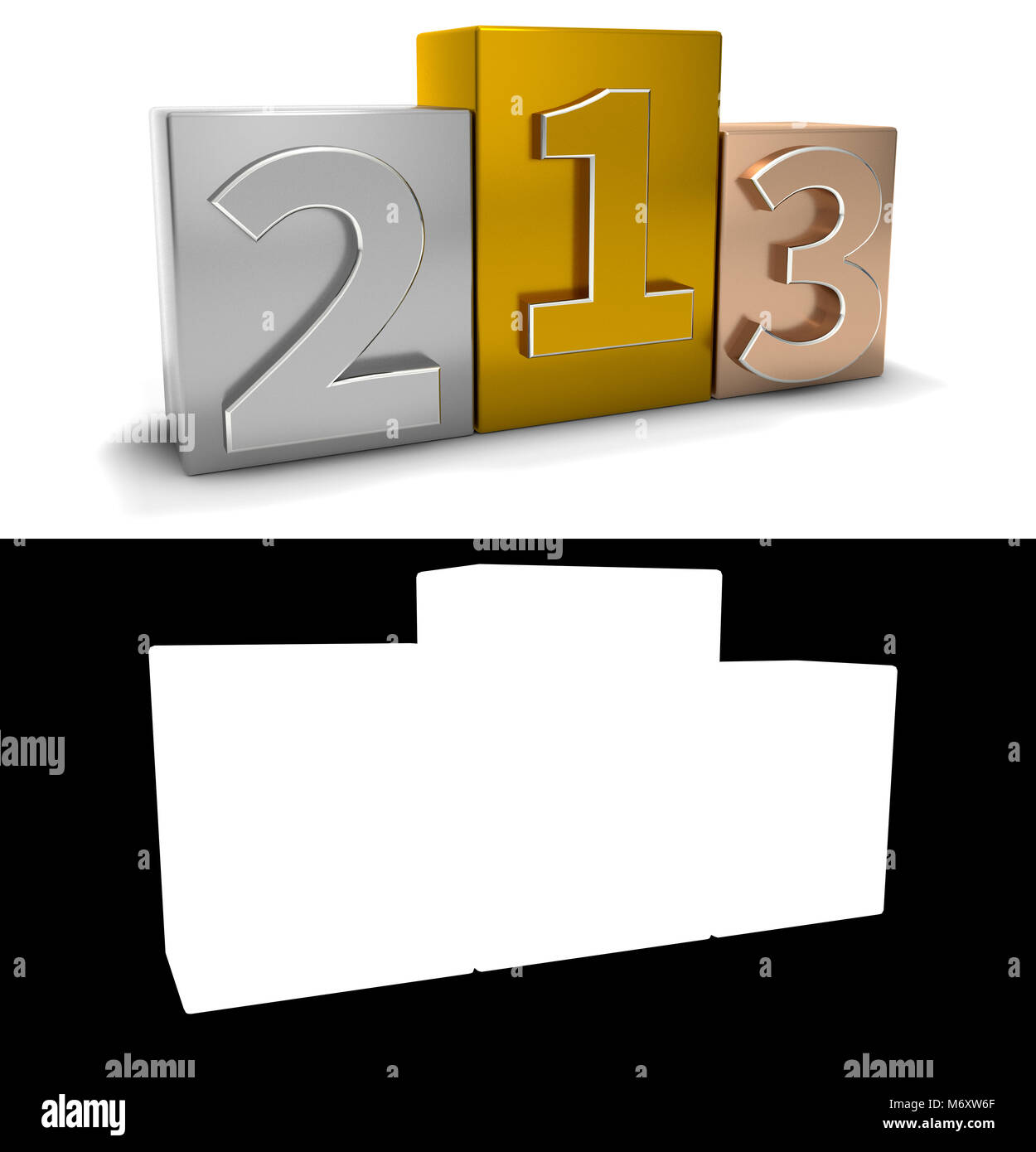 Podium winners of first, second and third place Stock Photo - Alamy