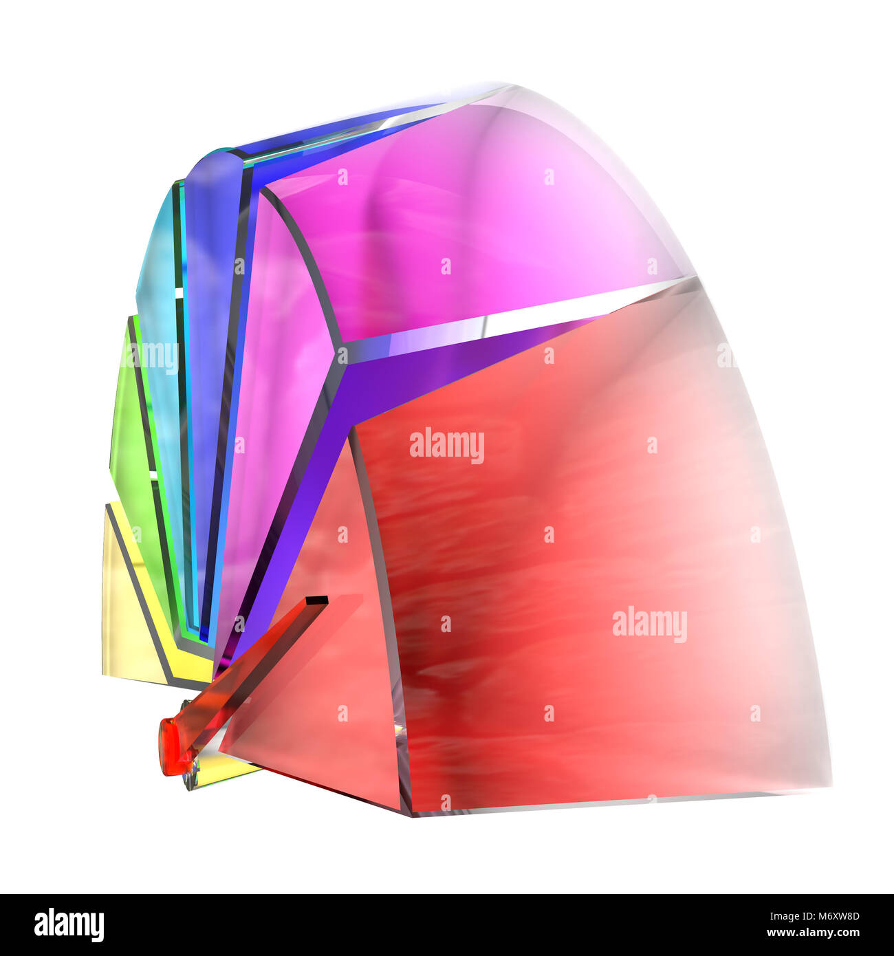 Pie chart in the side Stock Photo - Alamy