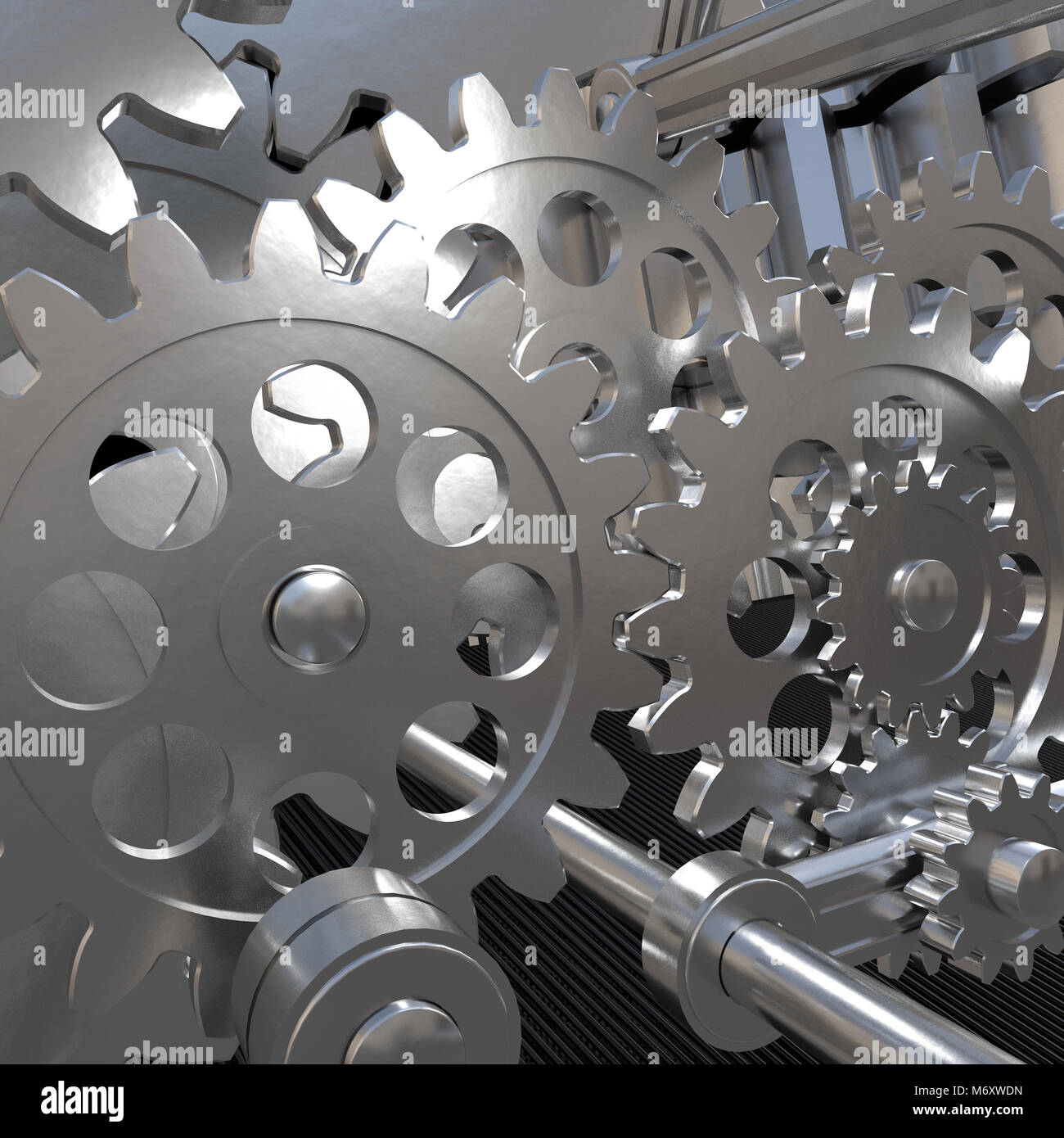 The mechanism of metal hi-res stock photography and images - Alamy
