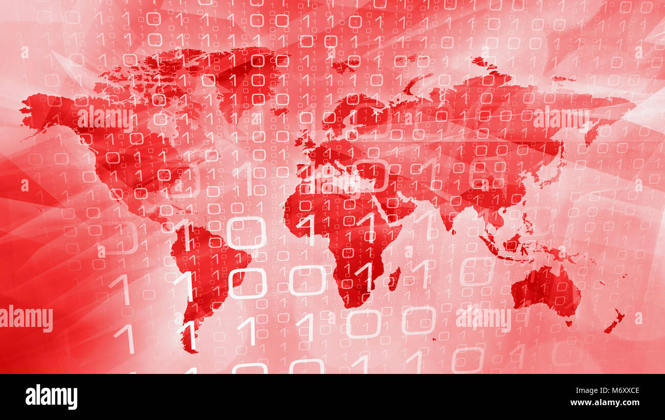 Red world breaking tech news Stock Photo - Alamy