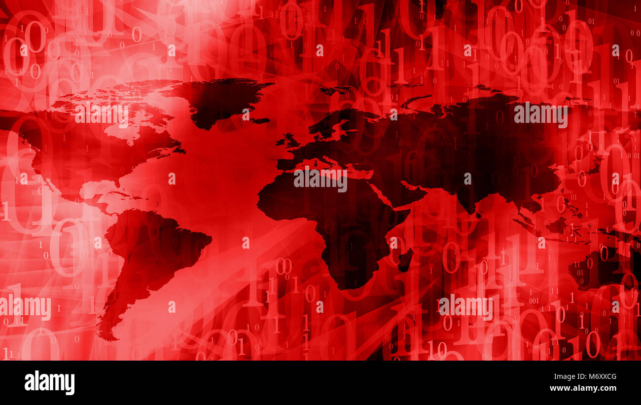 Futuristic cyber war breaking news background Stock Photo - Alamy