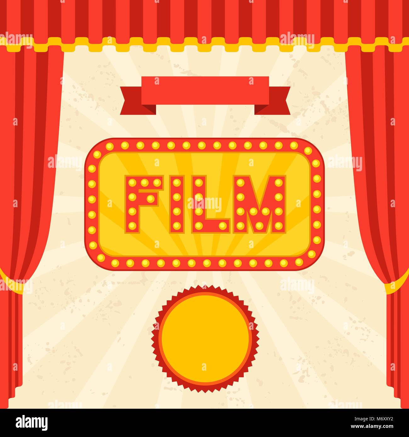 Movie and cinema retro background Stock Vector Image & Art - Alamy
