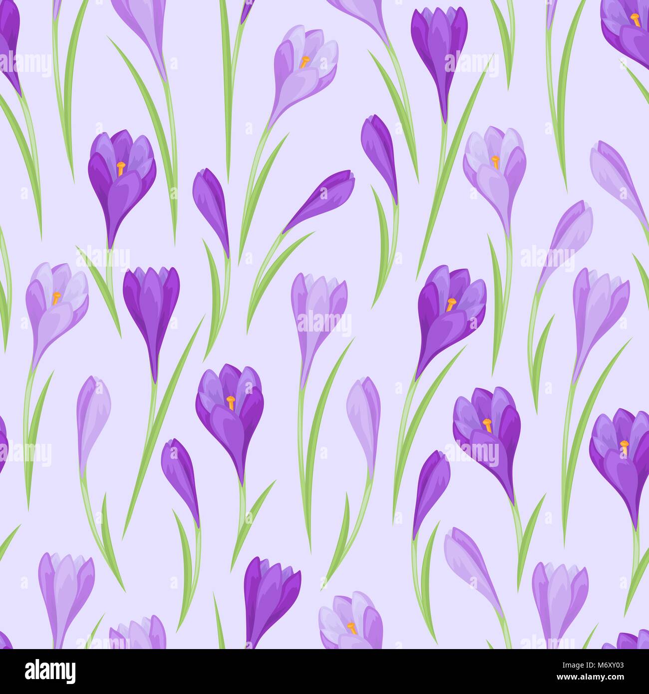 Spring crocus wallpaper Stock Vector Images - Alamy