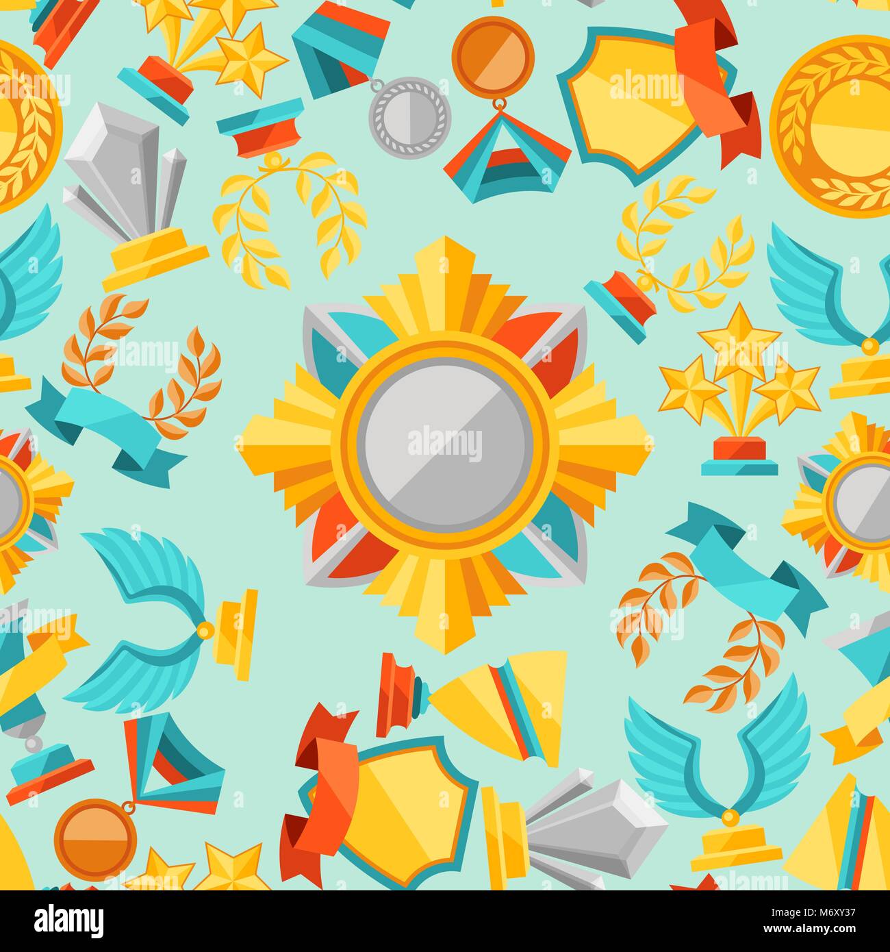 Trophy cup pattern hi-res stock photography and images - Alamy