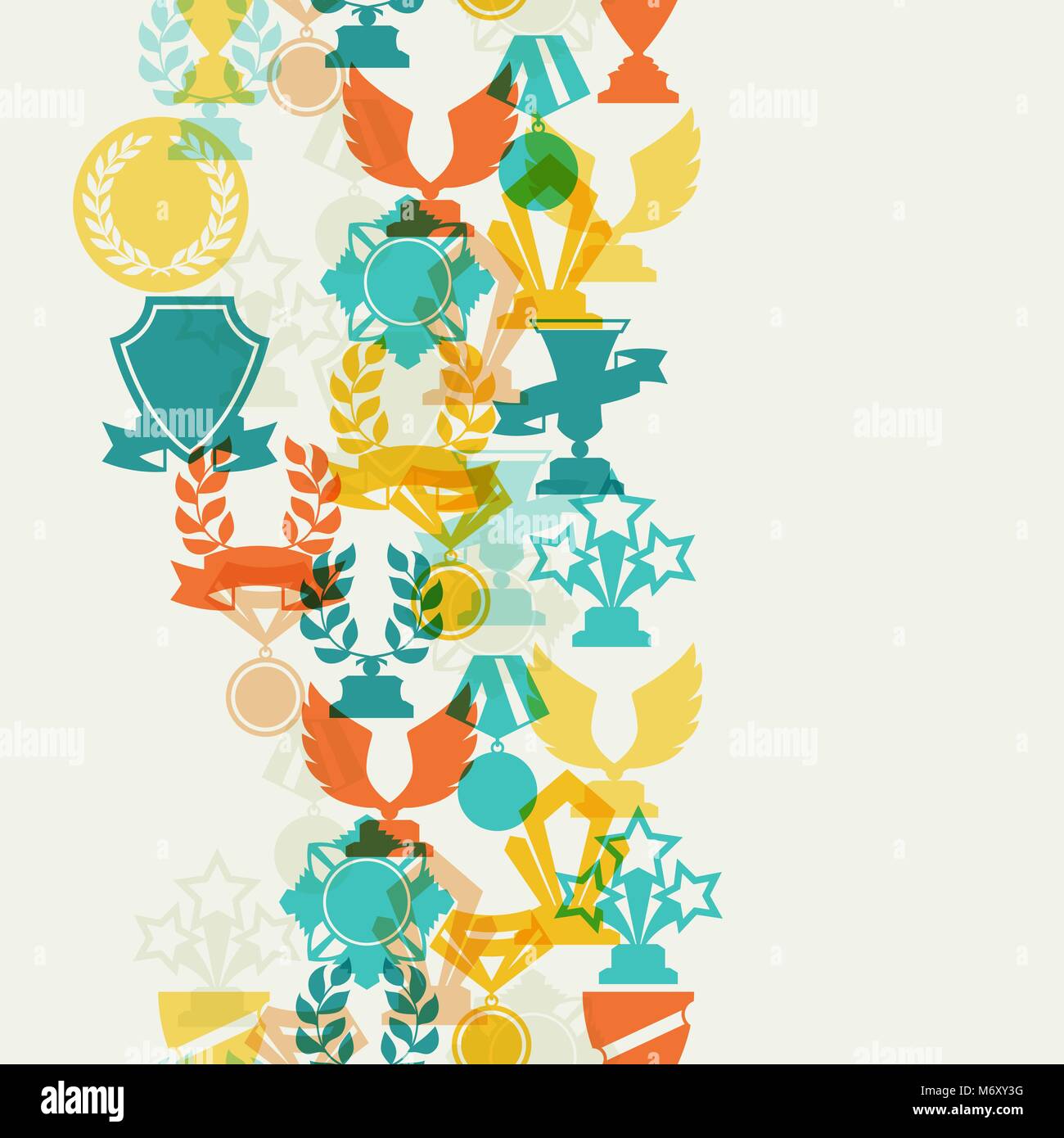Seamless pattern with trophy and awards Stock Vector Image & Art - Alamy