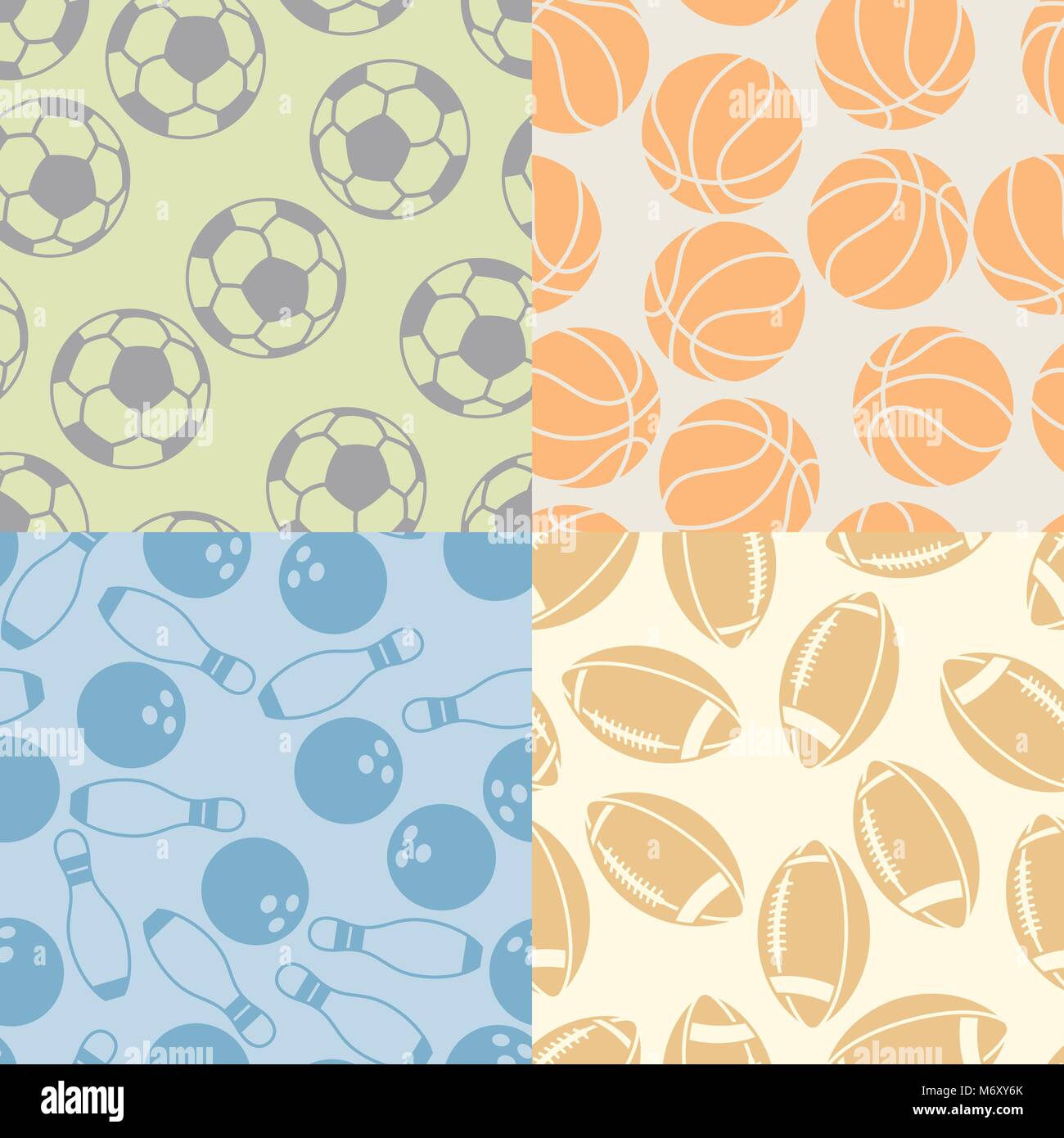 Seamless patterns of sport icons Stock Vector Image & Art - Alamy