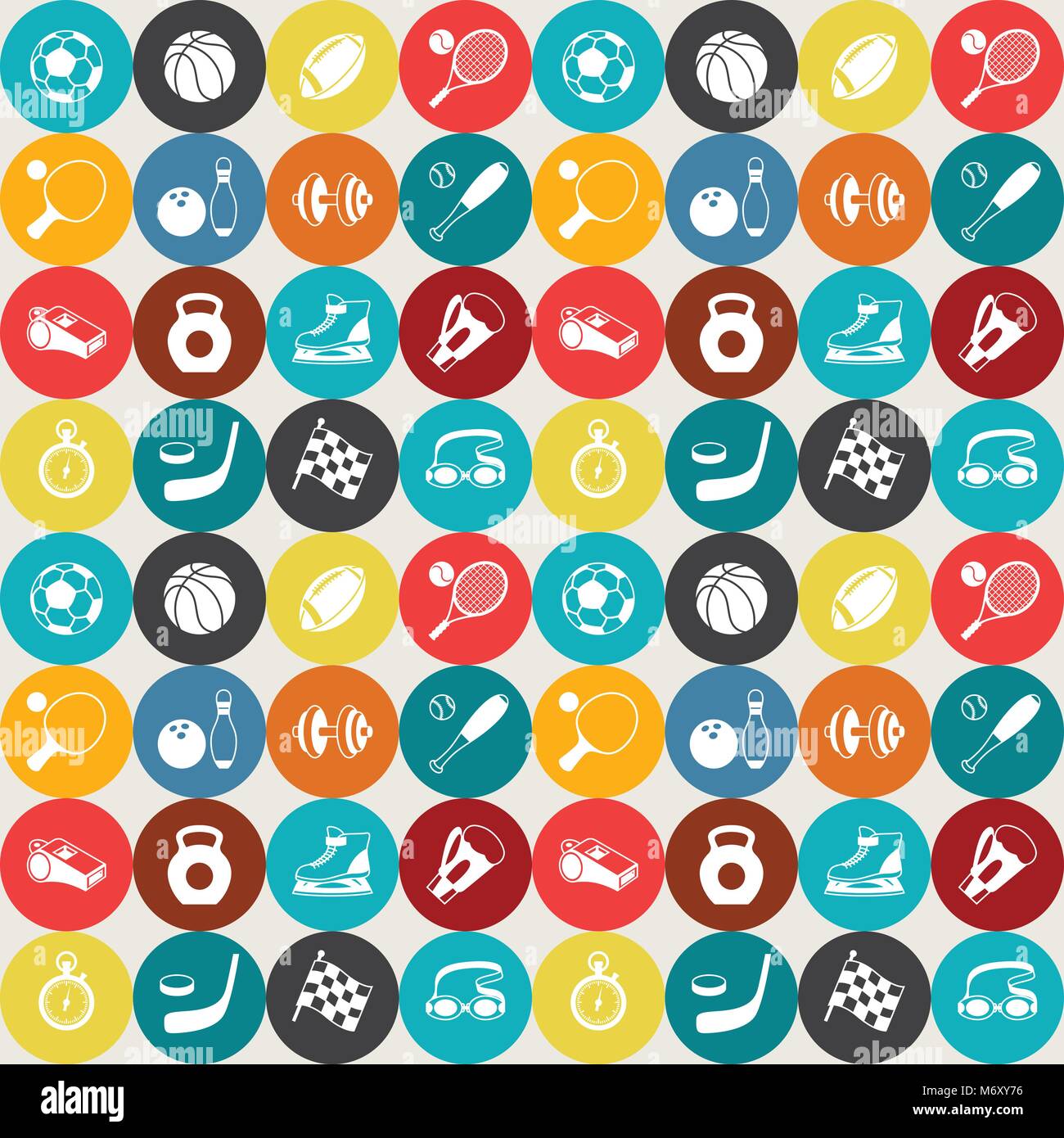 Dumbbell pattern flat Stock Vector Images - Alamy