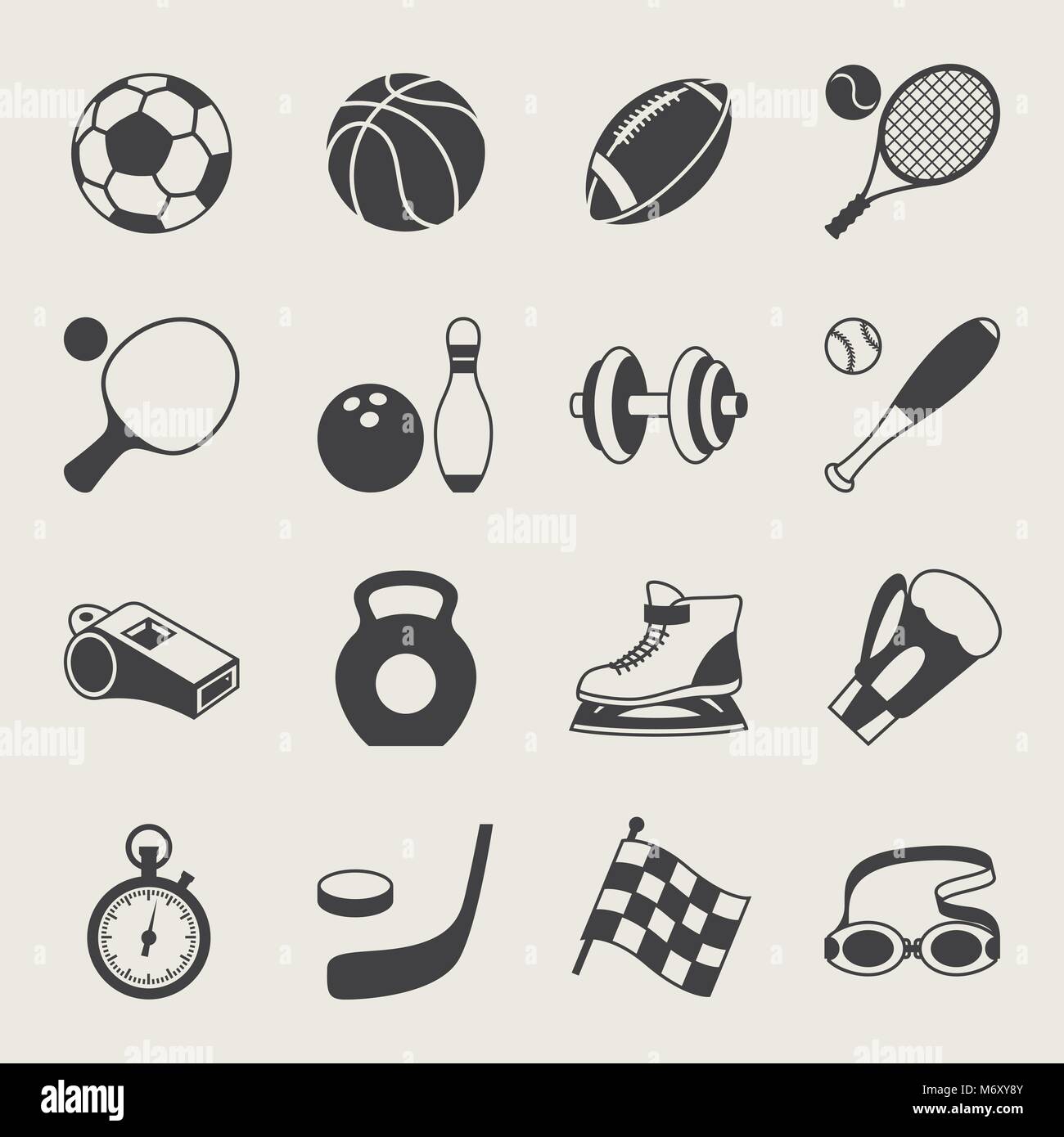 Set of sport icons Stock Vector Image & Art - Alamy