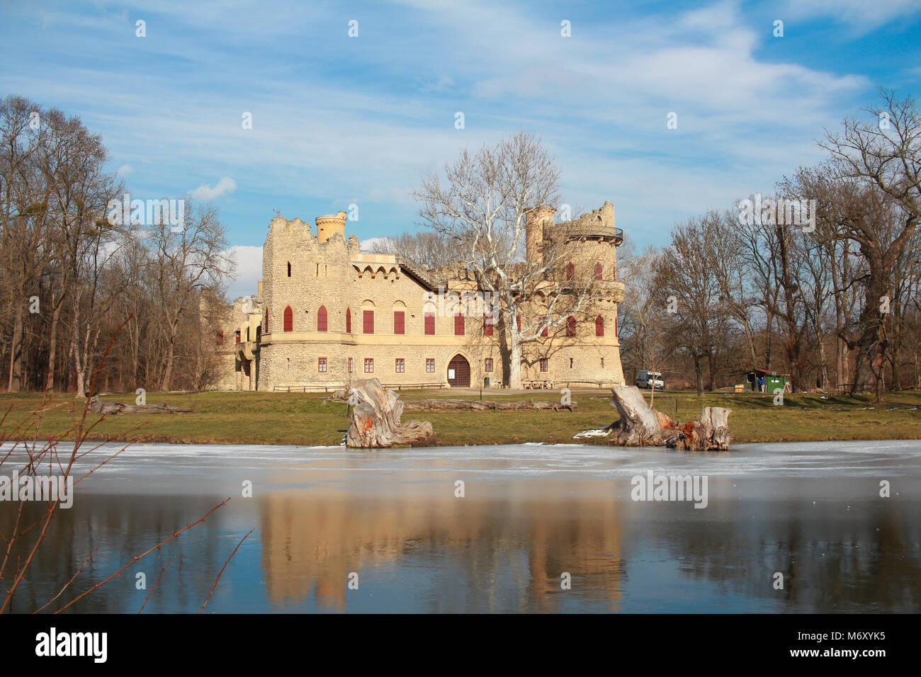 Janohrad castle, Lednice, Czech Republic Stock Photo - Alamy