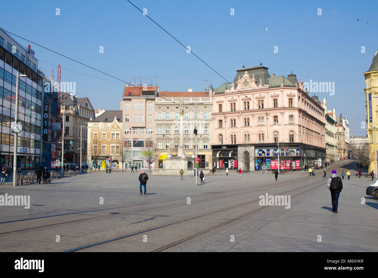 Freedom Square, Brno, Czech Republic Stock Photo - Alamy