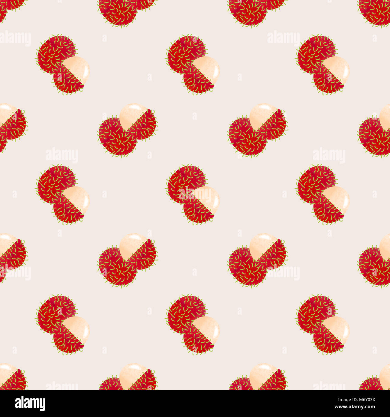 Seamless background image colorful watercolor texture tropical fruit ...