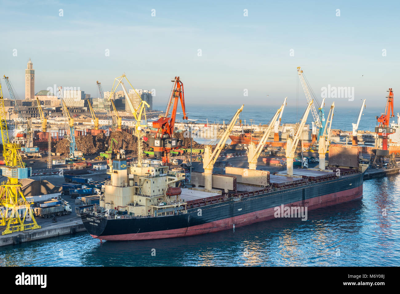 Casablanca, Morocco - December 8, 2016: Cargo vessel Ocean Luck (Bulk ...