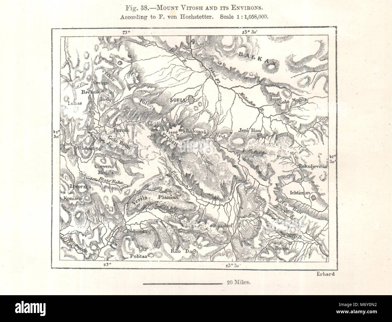 Old sofia map hi-res stock photography and images - Alamy