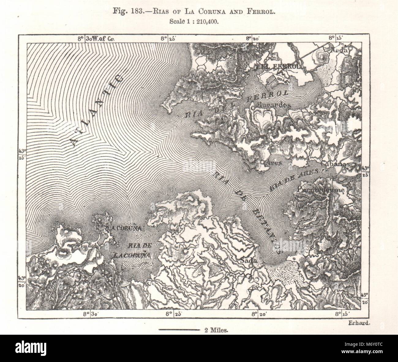 Map of ferrol hi-res stock photography and images - Alamy
