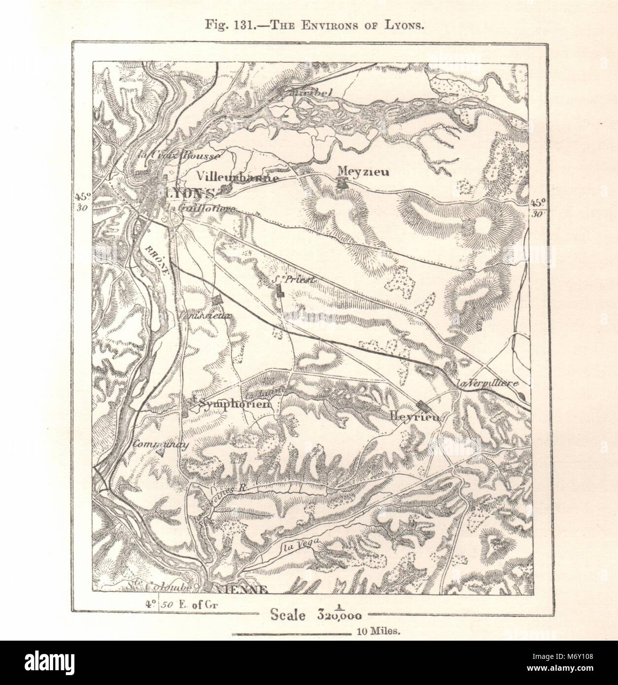 Map of lyon hi-res stock photography and images - Alamy