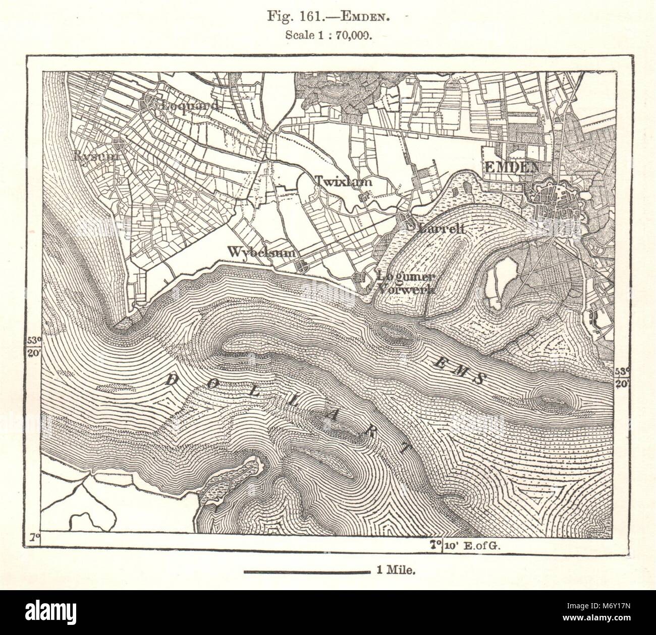 Emden old map hi-res stock photography and images - Alamy