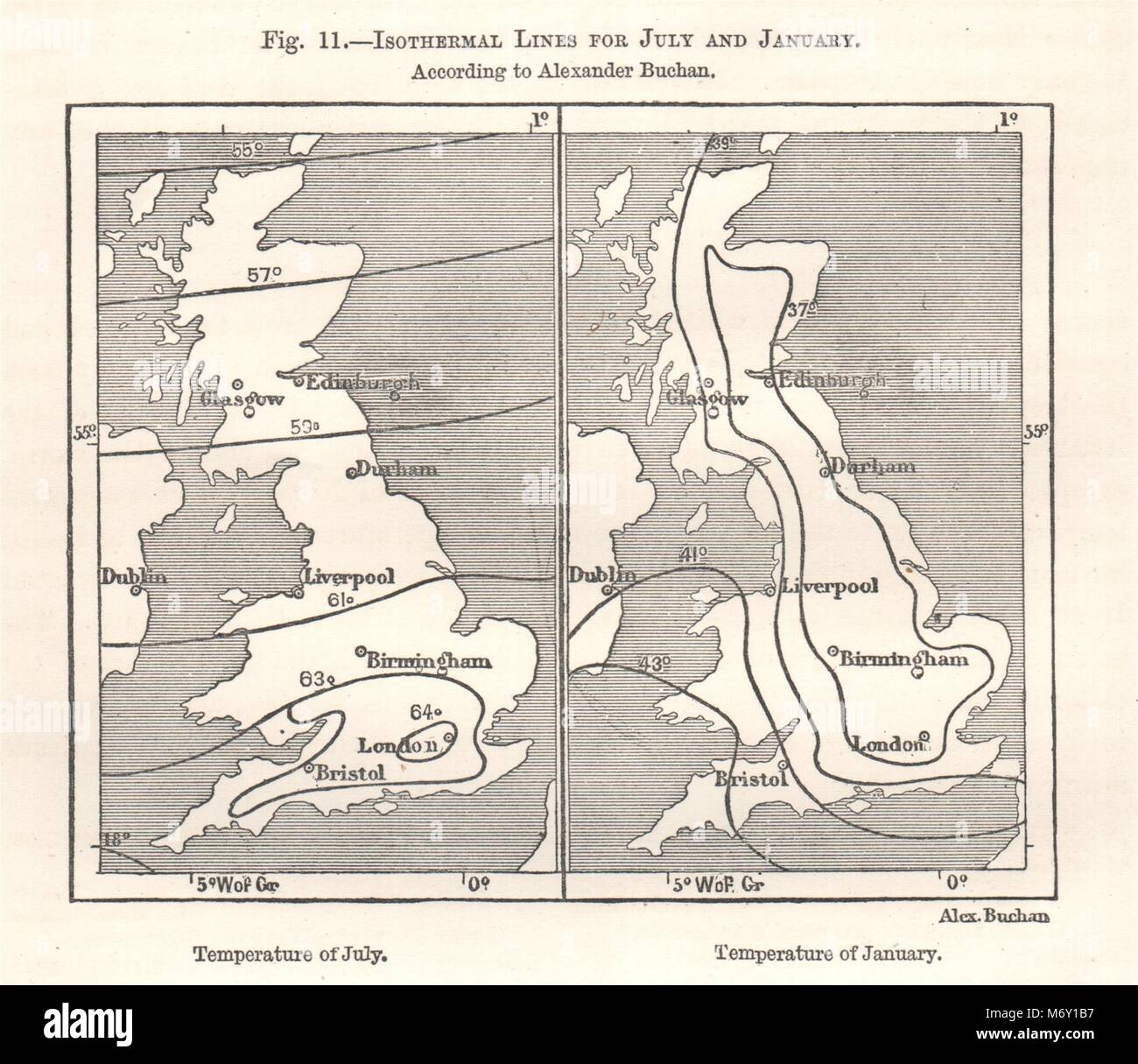 Isothermal map hi-res stock photography and images - Alamy