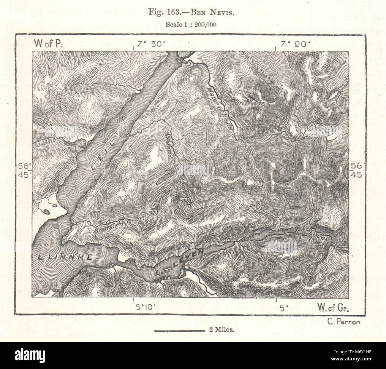 Map of ben nevis hi-res stock photography and images - Alamy