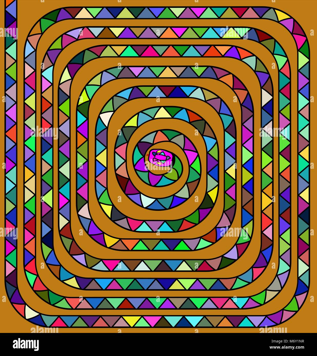 Abstract spiral triangle shape Stock Vector Images - Alamy