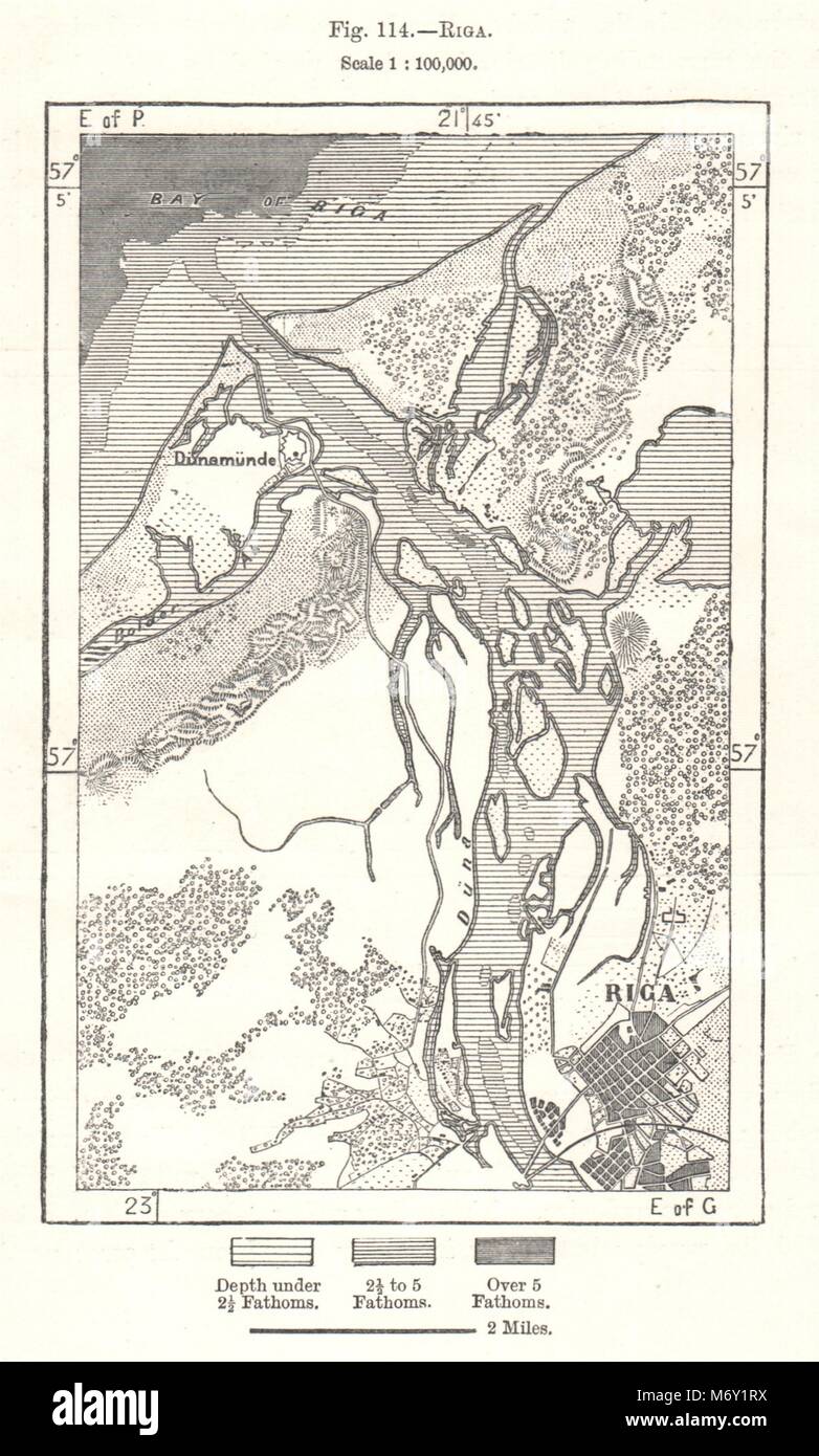 Vintage riga map hi-res stock photography and images - Alamy