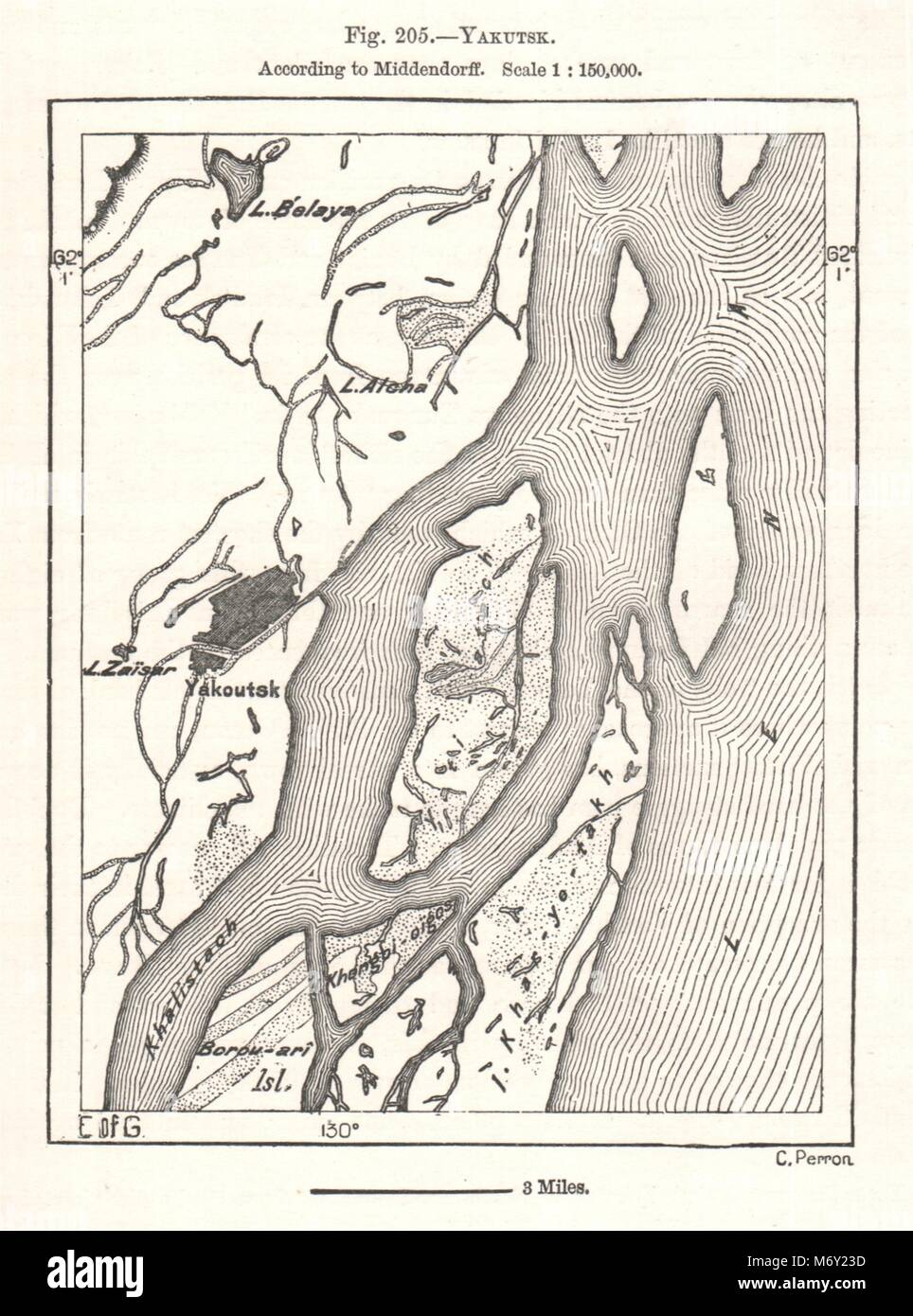 Yakutsk map hi-res stock photography and images - Alamy