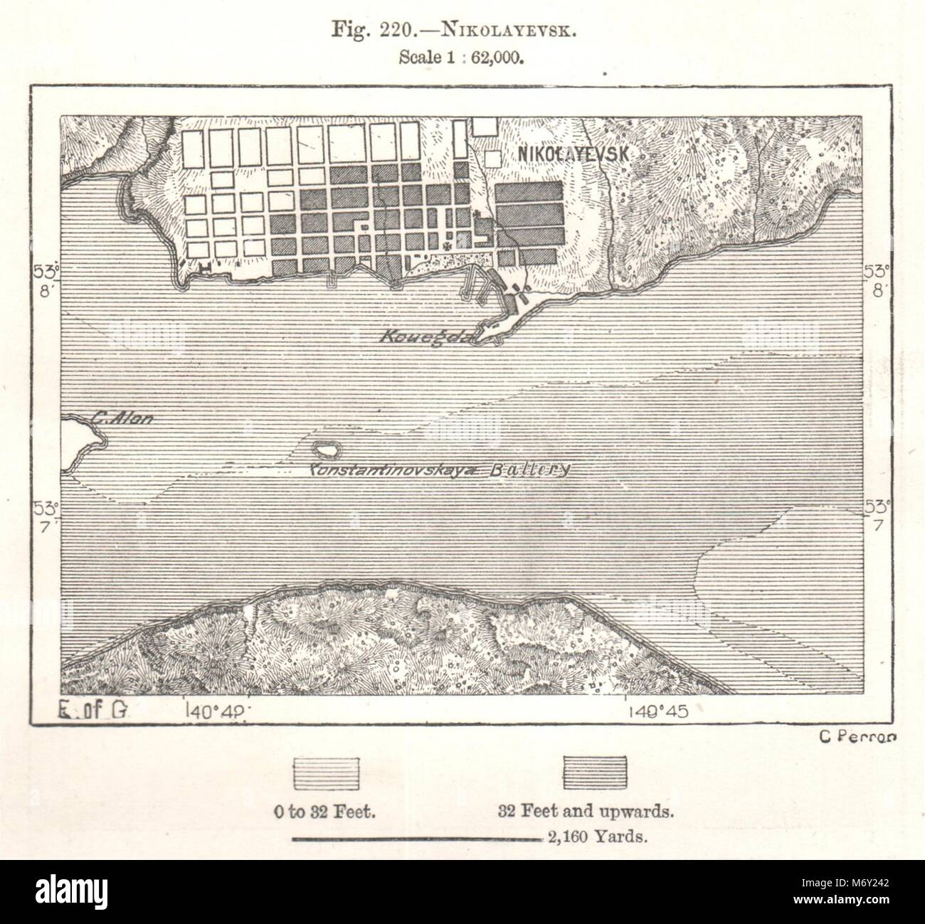 Pugachyov town city plan. Russia. Sketch map 1885 old antique chart ...