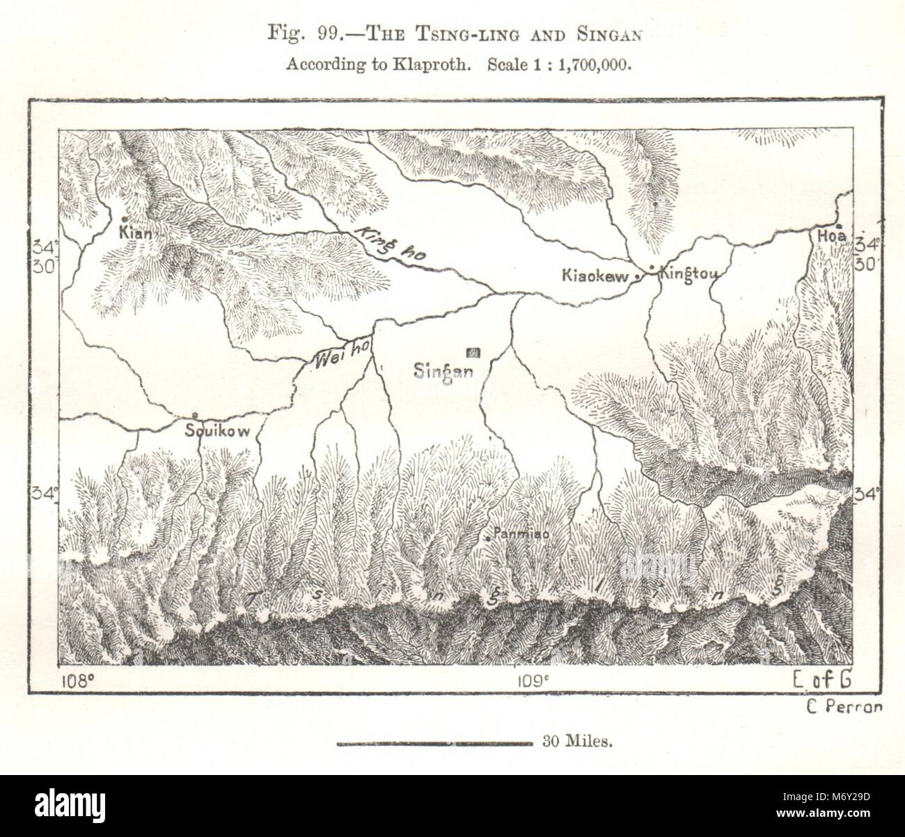Qinling Shandi Mountains Map